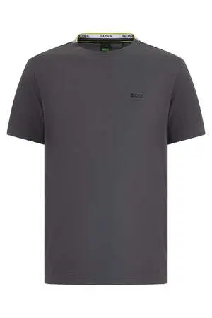 BOSS Soft Cotton Short-sleeve T-shirt For - Grey