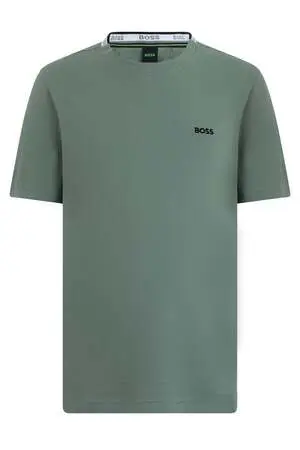 BOSS Cotton Short-sleeve Crew Neck T-shirt - Green