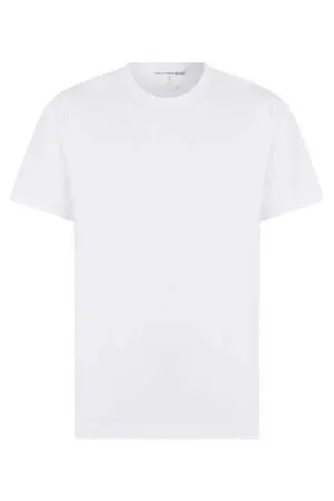 Comme Des Garçons Cotton Short-sleeve T-shirt, Regular Fit, Crew Neck - White