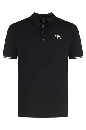 BOSS Cotton-piqué Polo Shirt Regular Fit - Black