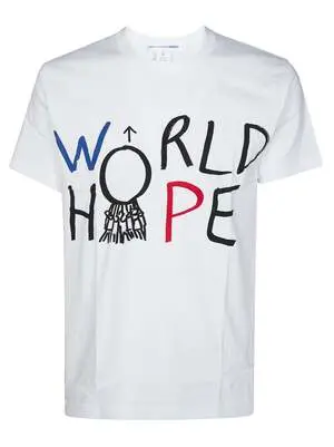Comme Des Garçons Graphic Print T-shirt - Bianco
