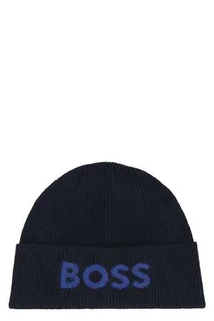BOSS Classic Knit Cap With Logo