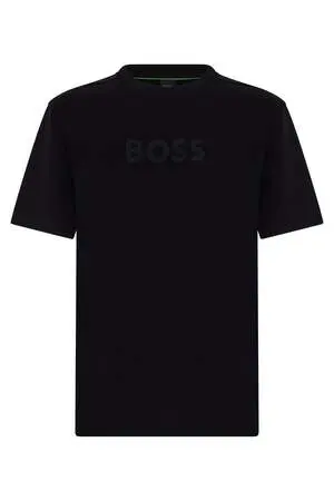 BOSS Classic Cotton Polo With Short Sleeves - Black