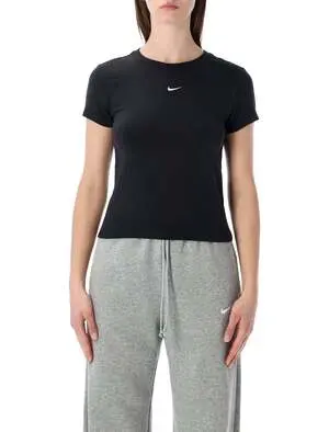 Nike Chill Knit Fitted T-shirt With Stretch Jersey And Swoosh Logo - Nero