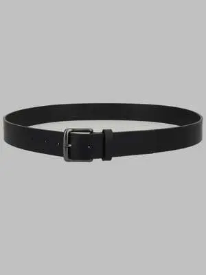 Hugo Buffalo Leather Belt - Black