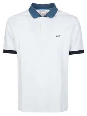 SUN 68 3-color Classic Polo - Bianco
