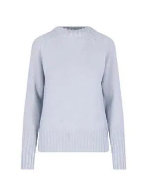 DRUMOHR Merino Wool Crewneck Sweater - Light Blue