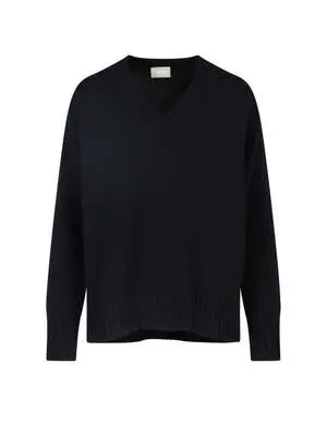 DRUMOHR V-neck Merino Wool Sweater - Black