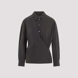 LEMAIRE Twisted Silk Shirt - Grey