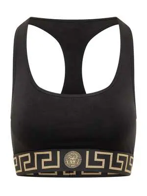 Versace Elegant Stretch Bra - Black