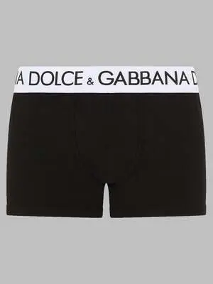 Dolce & Gabbana Regular Fit Boxer Shorts - Black