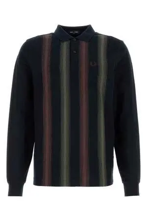 Fred Perry Embroidered Striped Piqué Polo Shirt - Stripped