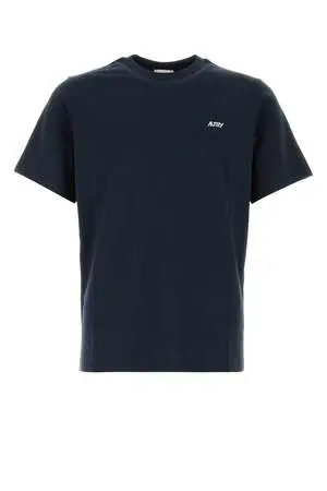 AUTRY 100% Cotton Crewneck T-shirt - Blue
