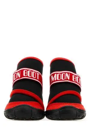 POLDO DOG COUTURE Two-tone Fabric Dog Shoes With Rubber Sole