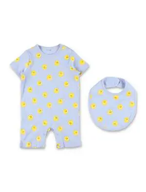 Stella McCartney Mini Tennis Ball Motif Organic Cotton Two-piece Set