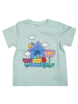 Stella McCartney Mini Floral Print Short Sleeve T-shirt
