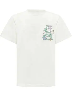 Stella McCartney Mini T-shirt With Floral Print - Ivory