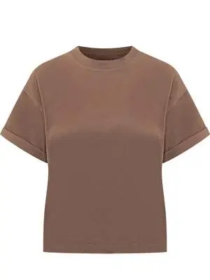 Ba&sh Mini Sleeves Cut T-shirt - Chamous