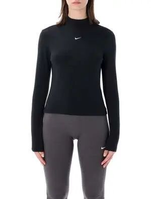 Nike Chill Knit Slim Fit Long-sleeve T-shirt With High Neck - Nero