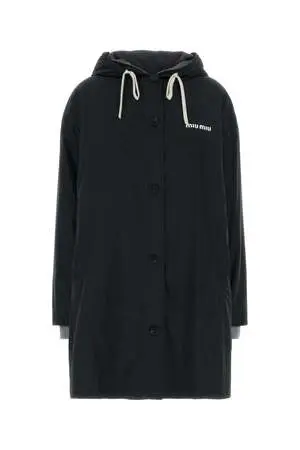 Miu Miu Polyester-blend Parka Jacket With Recycled Nylon