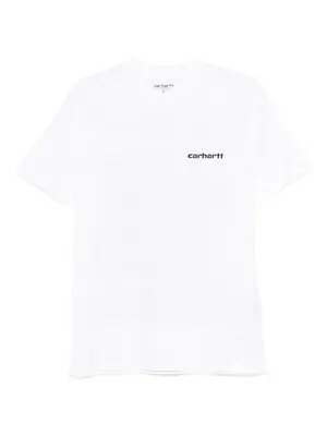 Carhartt Work In Progress Short Sleeve Archive Lines T-shirt - White