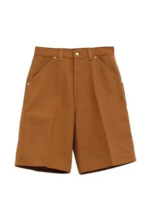 Carhartt Work In Progress Original Single Knee Mini Shorts - Hlmntbrown