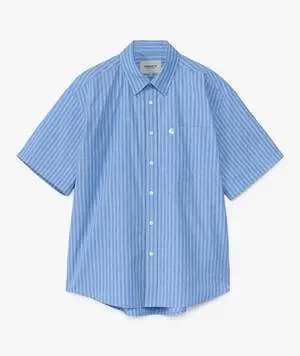 Carhartt Work In Progress Vertical-stripe Short-sleeve Shirt - Keenestrip