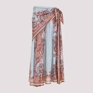 Zimmermann Silk Scarf Midi Skirt