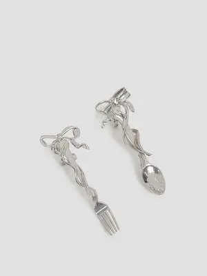 Vivetta Cutlery Clip Earrings, 8 Cm Mini