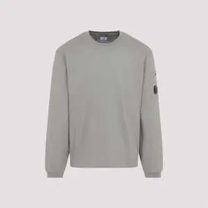 C.P. COMPANY Twisted Long Sleeve Lens T-shirt - Grey