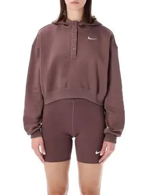 Nike Cropped Oversized Fleece Sweatshirt
