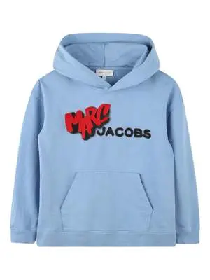 Marc Jacobs Mini Hooded Front Pouch Handbag With Logo Print