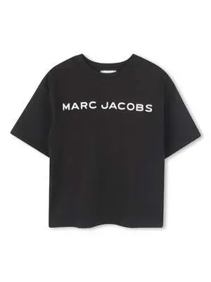 Marc Jacobs Embossed Logo Cotton T-shirt - Black