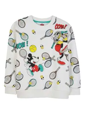 Marc Jacobs Mini Tennis Print Cotton Sweatshirt - White