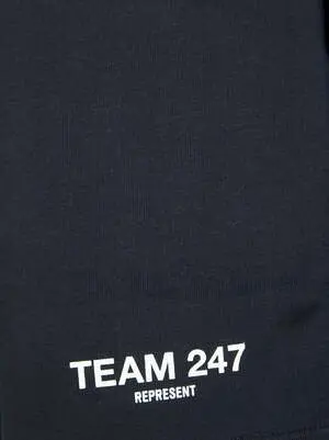 247 REPRESENT Mini Short T-shirt - Nero