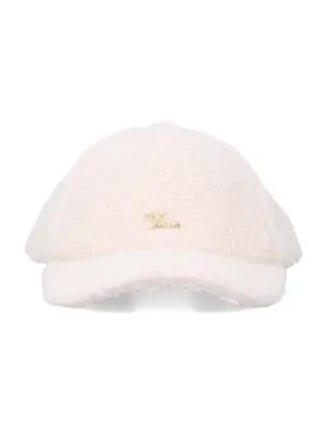 Chloé Faux Fur Baseball Hat With Logo