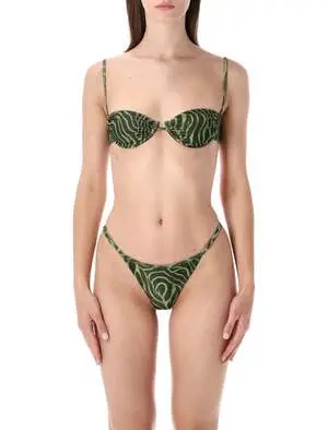MATINEE The Marina Mini Bikini Set For - Zebra Green