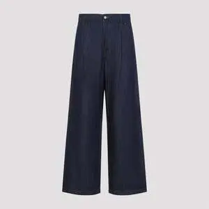 Dries Van Noten Penning Cotton Jeans - Blue