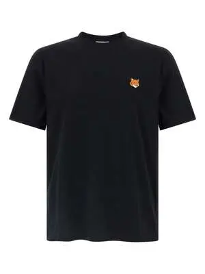 Maison Kitsuné Crew Neck Cotton T-shirt With Logo