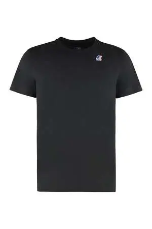 K-WAY Classic Crew-neck Cotton T-shirt Essential - Black