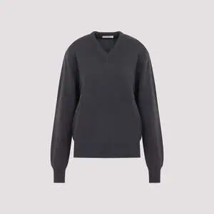 LEMAIRE Cashmere V-neck Sweater - Grey