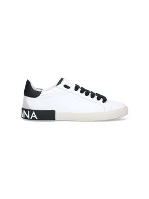 Dolce & Gabbana Premium Leather Sneakers With Soft Textile Lining
