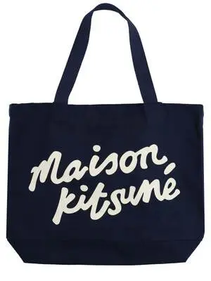 Maison Kitsuné Mini Handbag Fashion Statement For Fall 2025 - Blue