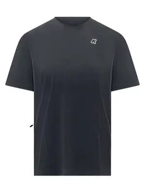 K-WAY Mini T-shirt With Logo Cut - Blue Depth