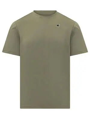 K-WAY Mini Gironeck Logo T-shirt - Green Lichen