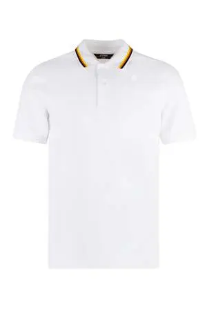 K-WAY Short-sleeved Cotton Polo Shirt - White
