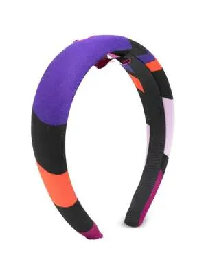 Emilio Pucci Print Headband In 100% Viscose - Fucsia