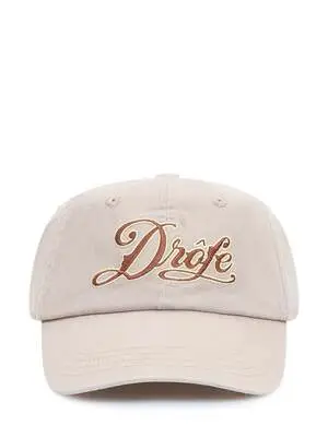 Drole De Monsieur Trendy Hat With Front Embroidery - Beige