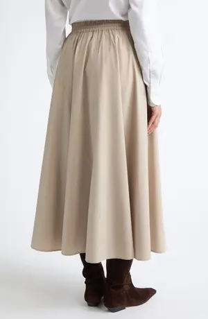 Herno Stretch Modal Midi Skirt