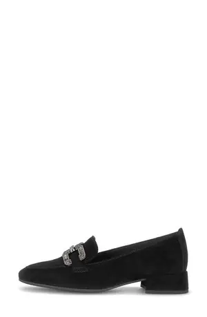 Gabor Piper Leather Loafer - Black